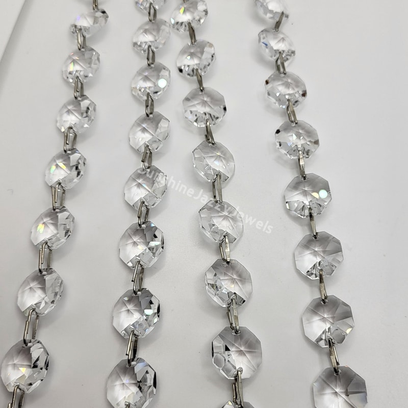 Octagon Crystal Chain - Etsy
