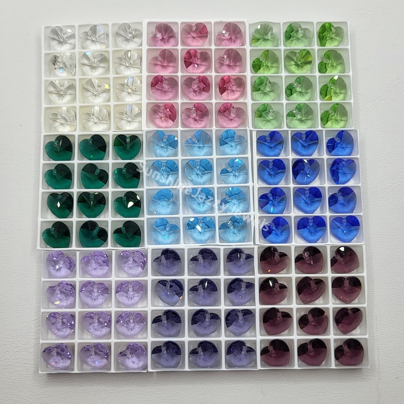 Swarovski Heart Bead 10mm - Etsy
