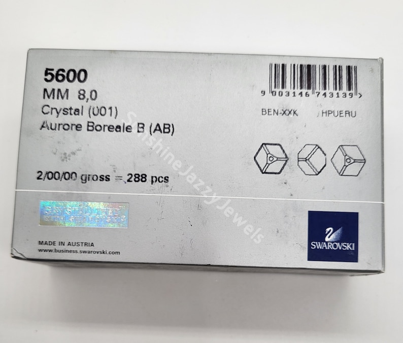 6pc Swarovski Crystal Clear AB Diagonal Cube 5600 Beads 2 - Etsy