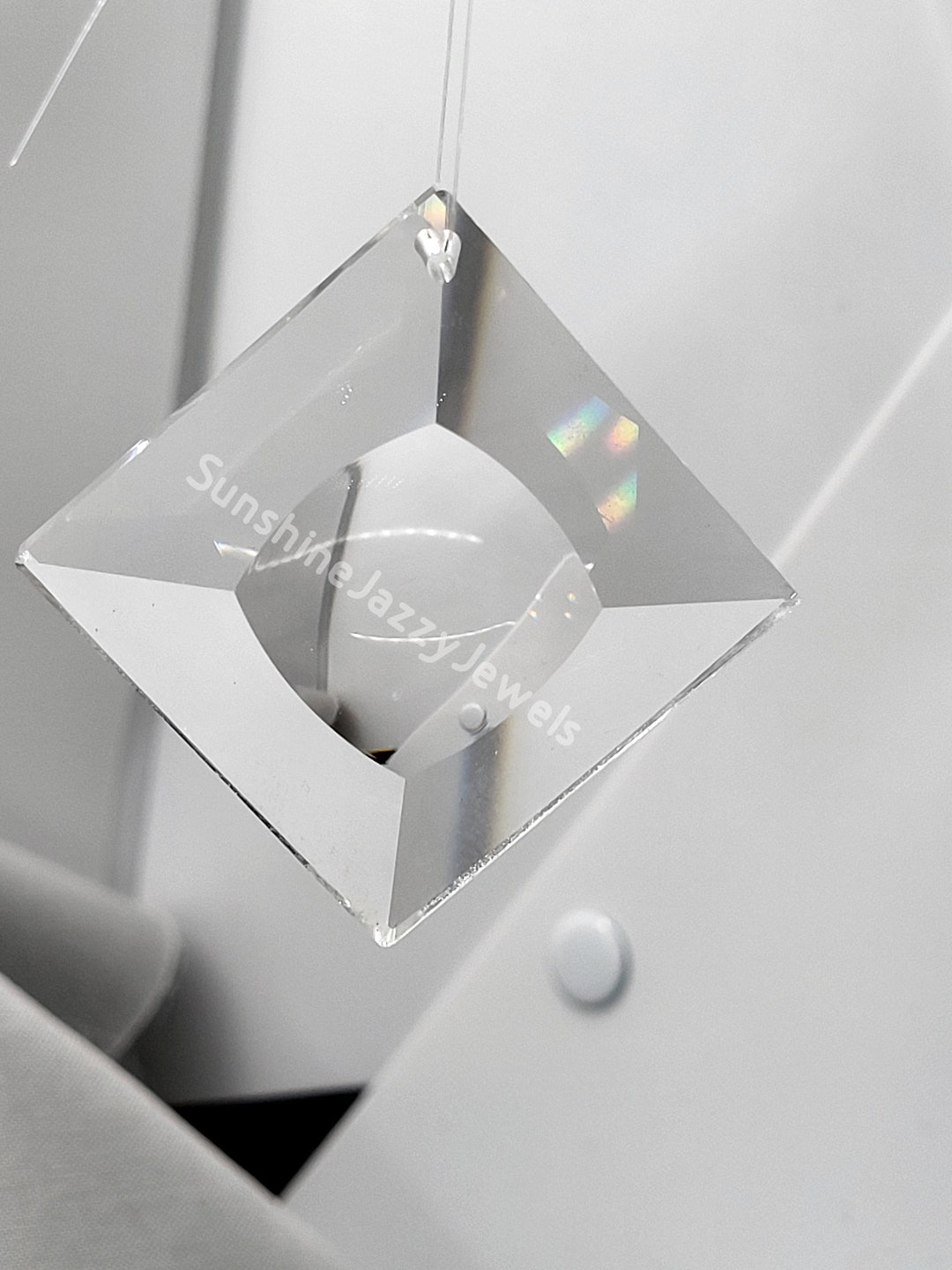 Swarovski Crystal Clear 40mm Diamond 8411 Prism/ Suncatcher; Strass ...