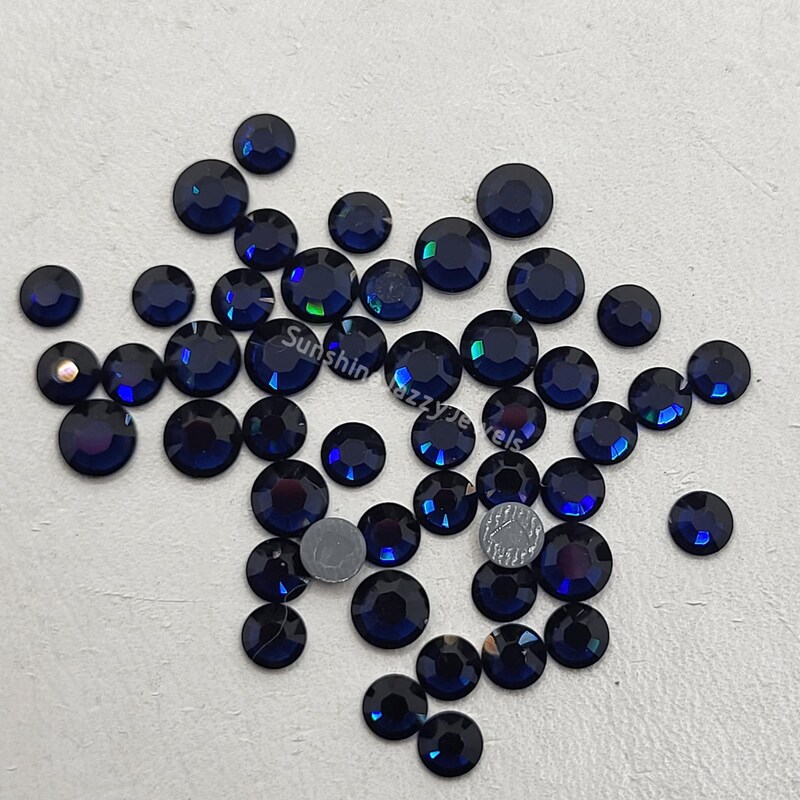 Dark Blue Rhinestone Mix - Etsy