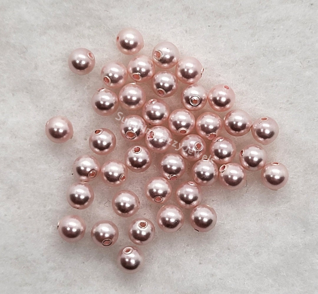 Swarovski Crystal Roseline Round Pearl 5810 Beads 4mm 25pc or 14mm 6pc ...