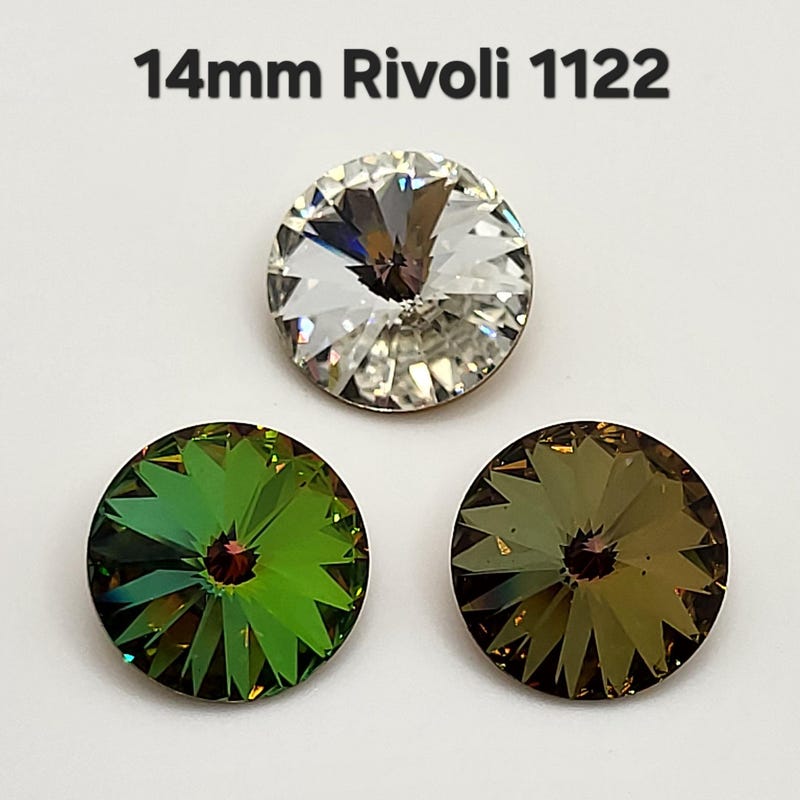 14mm Rivoli - Etsy