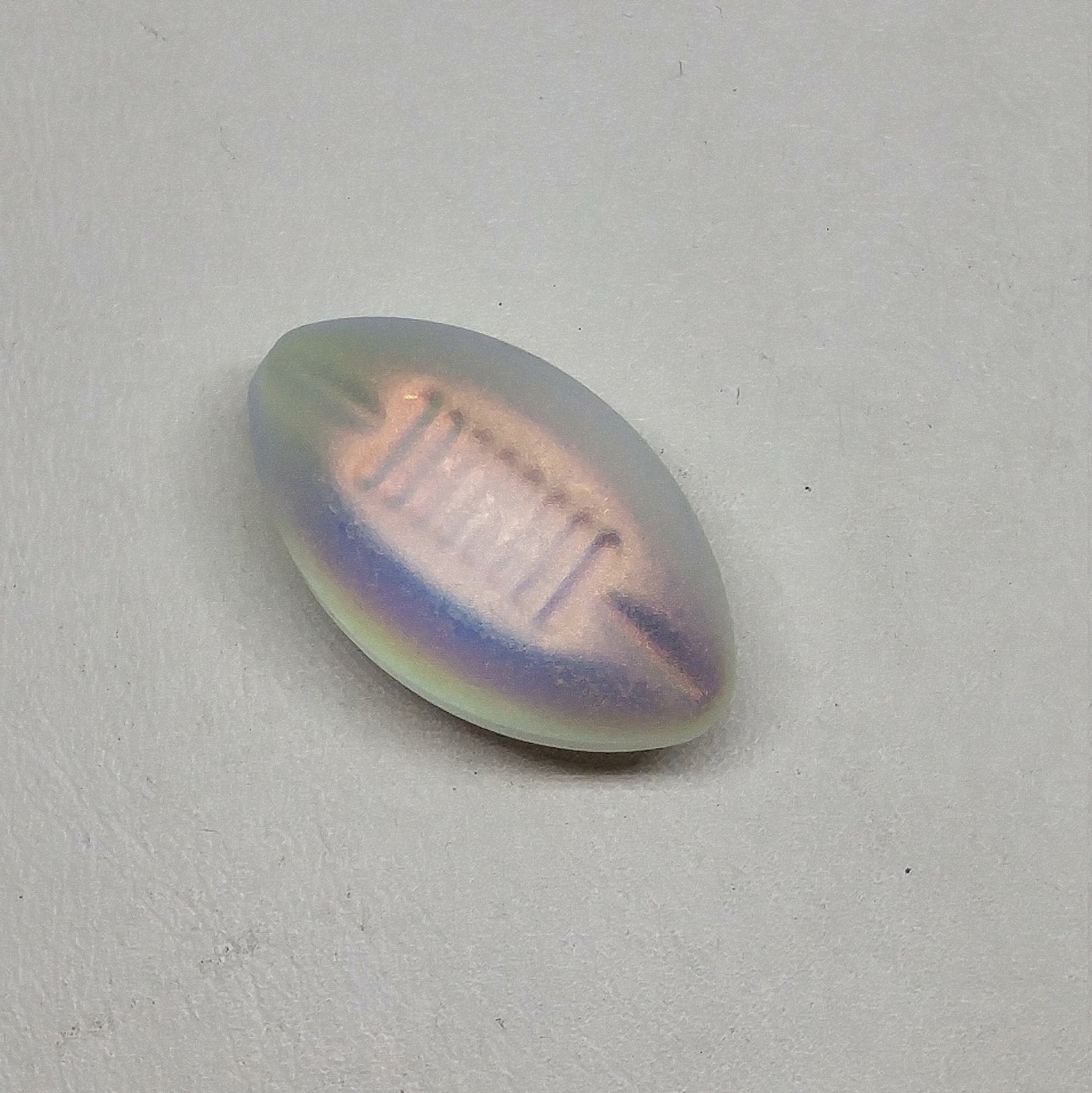 Swarovski Crystal Matte Finish AB2X 28mm Football 6385 Suncatcher ...