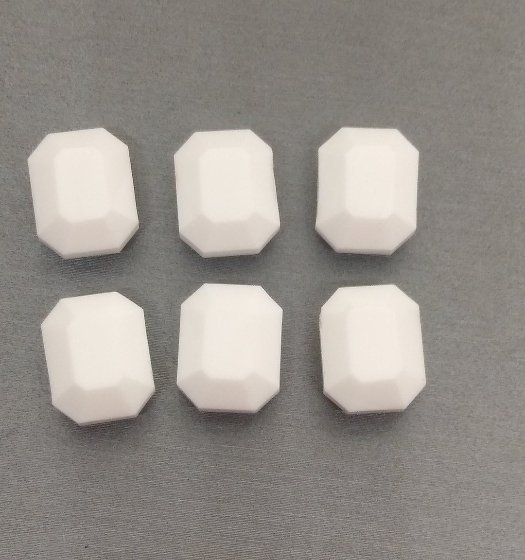 Swarovski Crystal Chalk White Faceted Rectangle 5105 Beads; 2 Sizes ...