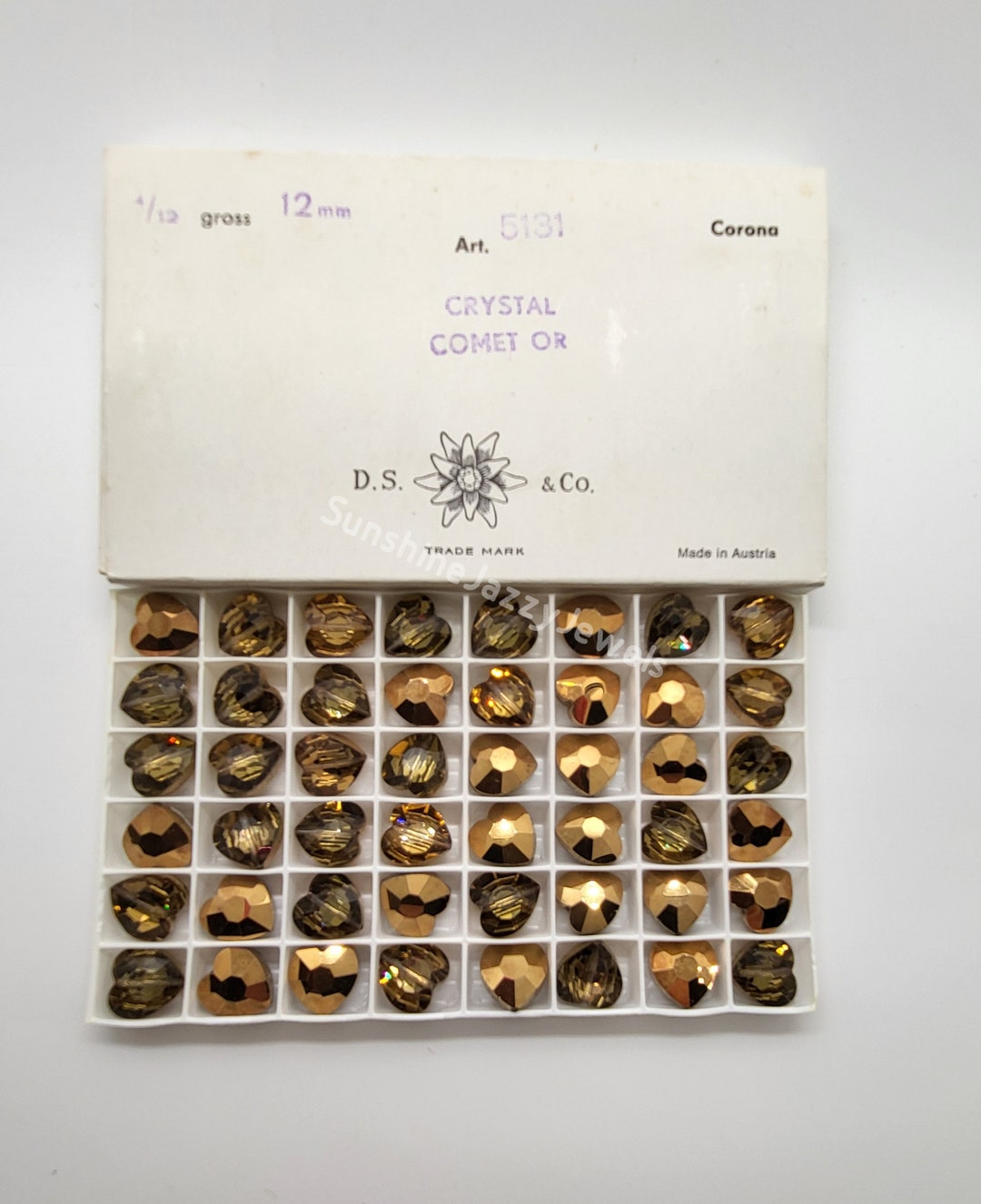 Factory Pack Swarovski Crystal Comet or 12mm Heart 5131 Beads; 48pc; Vintage! - Etsy