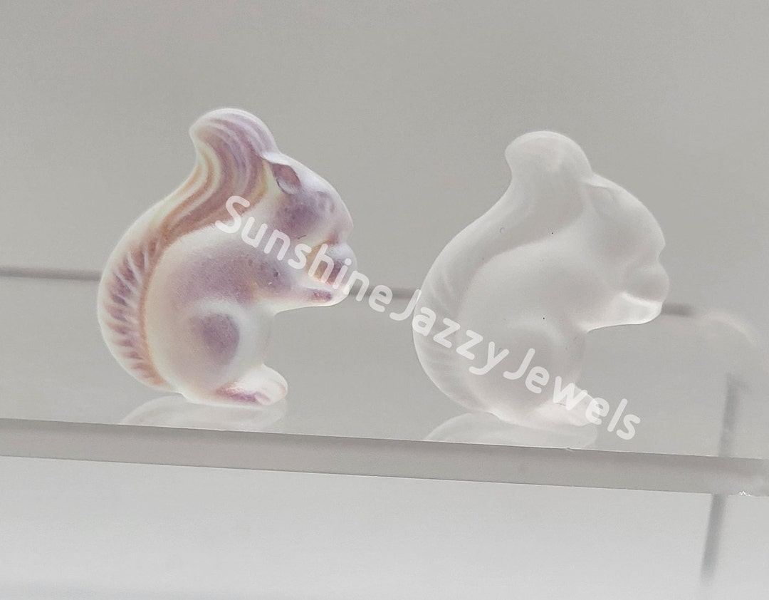 Swarovski Crystal Frosted 20mm Squirrel 6554 Bead/ Pendant; Clear or AB ...