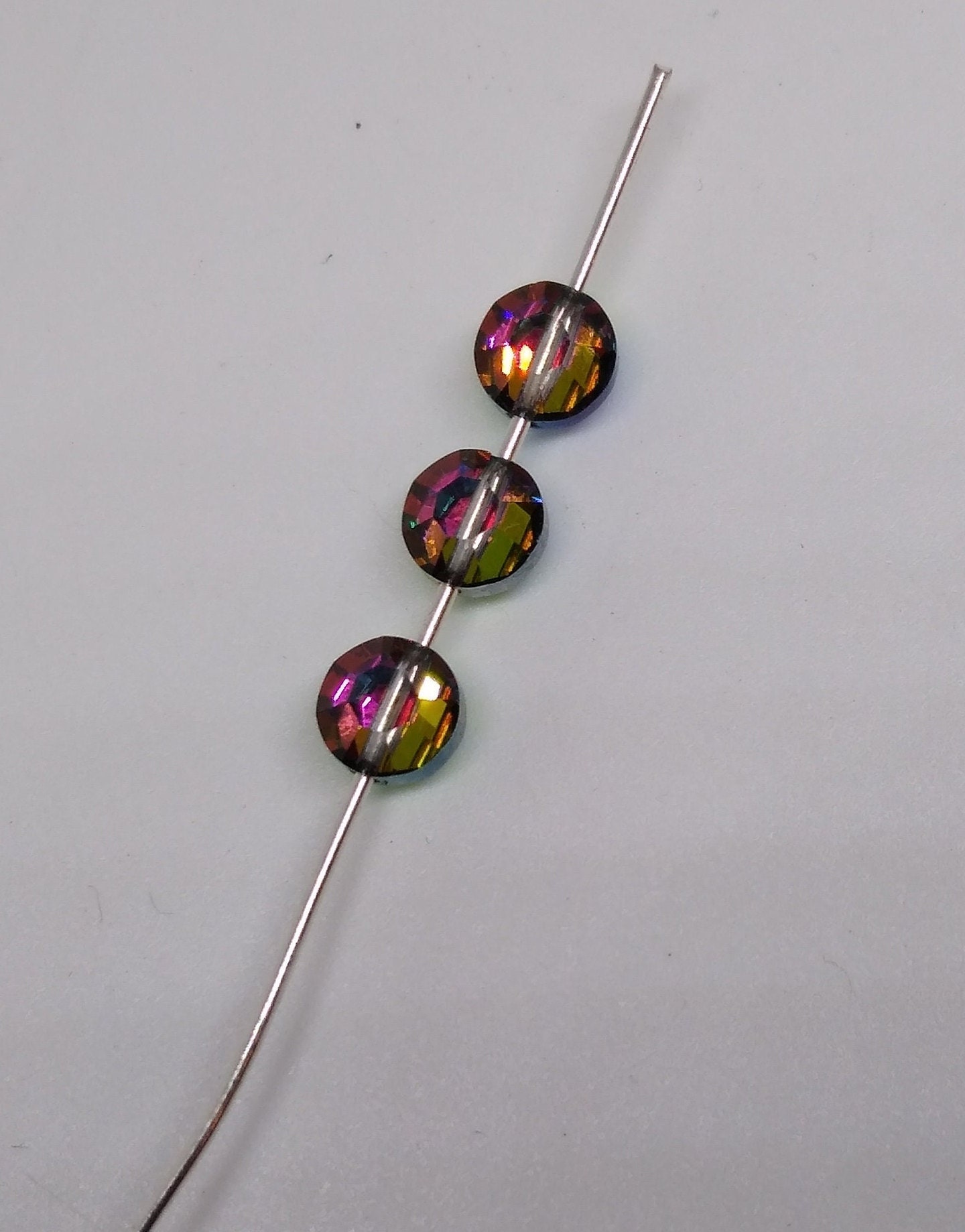 12pc Swarovski Crystal Vitrail Medium Lentil 5100 Beads - Etsy
