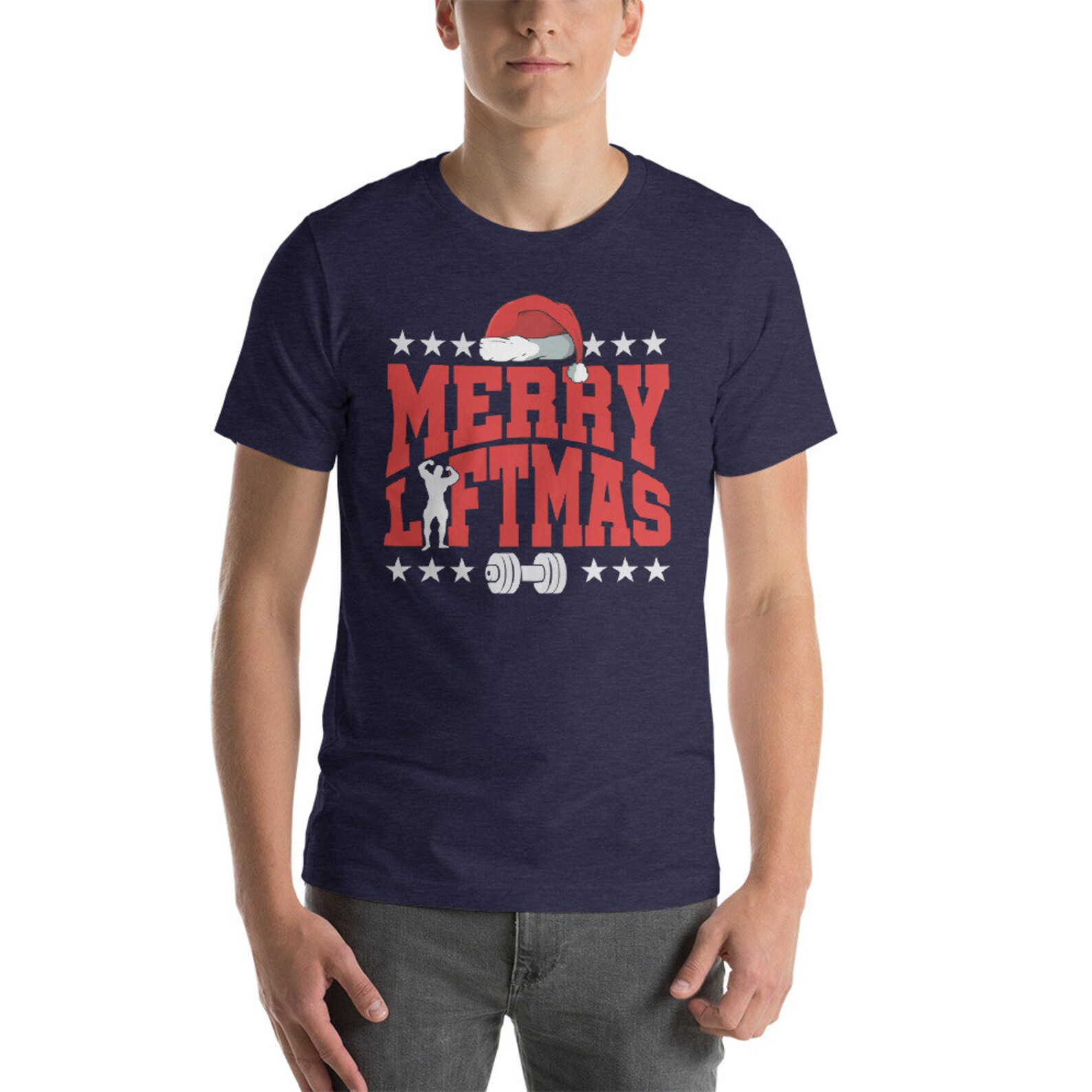 Merry Liftmas Funny Weight Lifting Fitness Gift Short-sleeve - Etsy