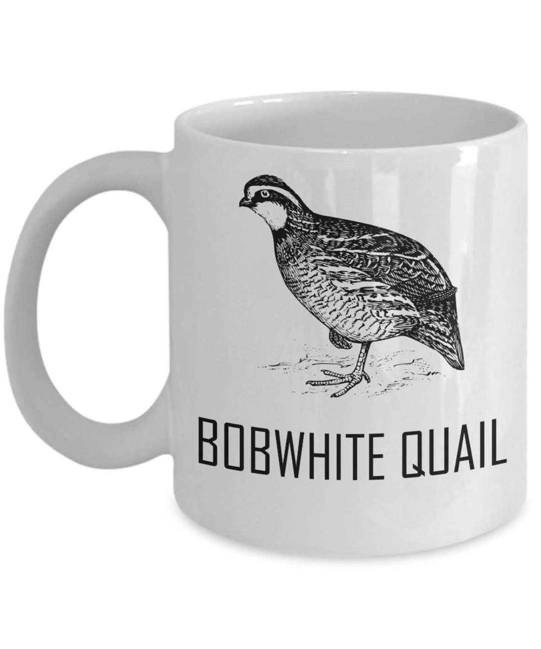 Bobwhite Quail Mug - Beautiful Sketch Bird Gift - Northern Coffee or ...