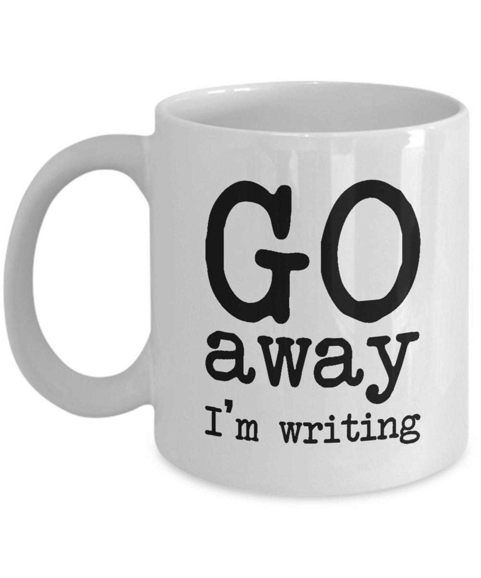 Go Away I'm Writing Grumpy Warning Sarcastic Mug Funny Gifts for ...