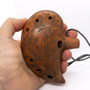 Ceramic Ocarina Night Song of Summer Grass. Handmade Musical Instrument ...