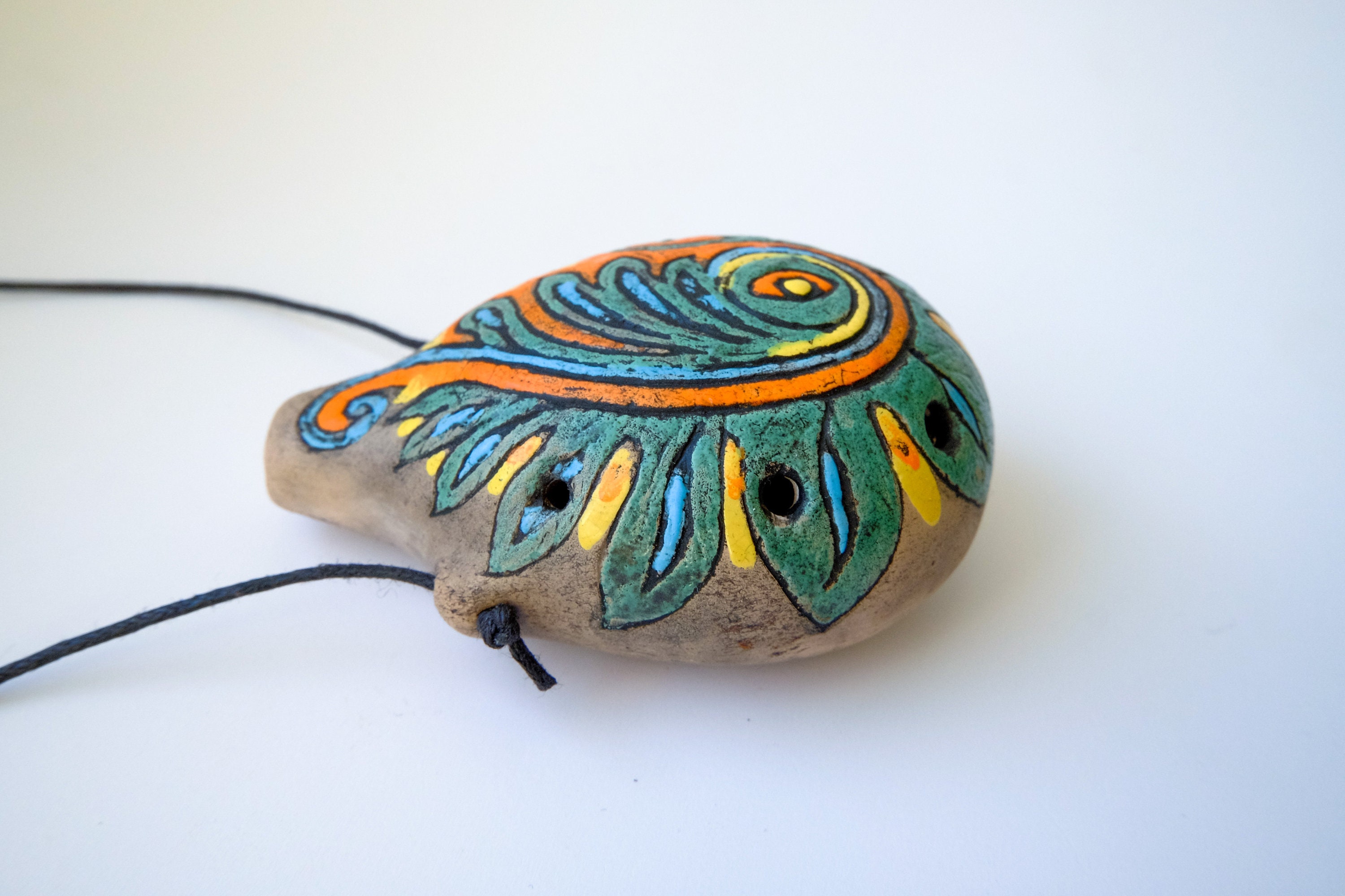 Ceramic Ocarina Eye of the Ancients. Handmade Clay Flute. - Etsy