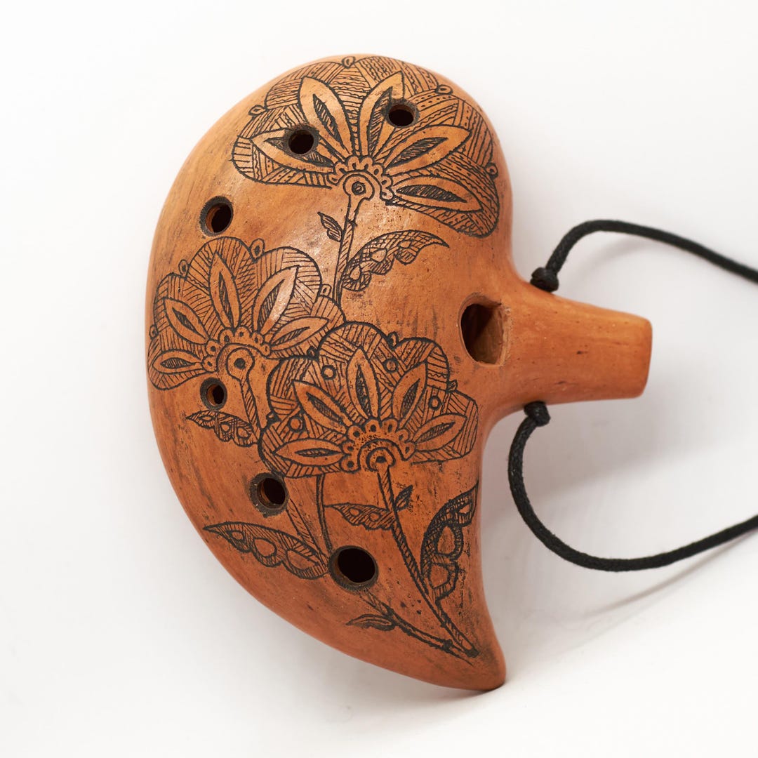 Ceramic Ocarina Song of Summer Grass. Handmade Musical Instrument for ...