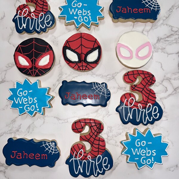 Spidey and Friends Cookie - Etsy