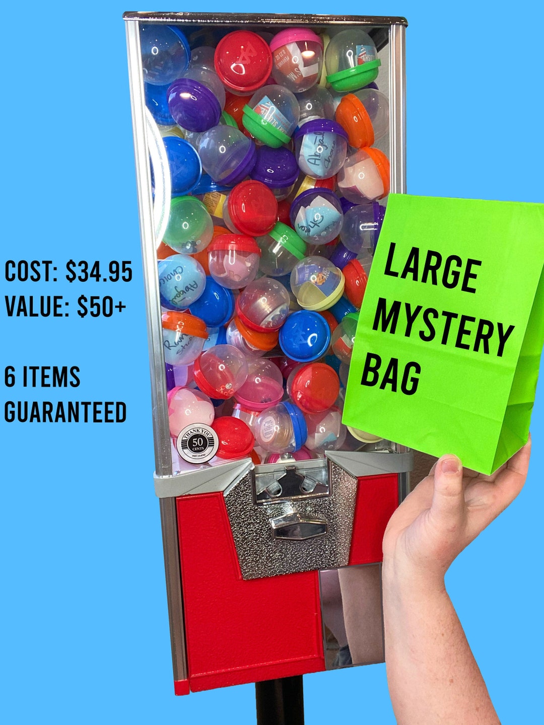 LARGE Capsule Vending Machine Mystery Bag - Etsy Australia