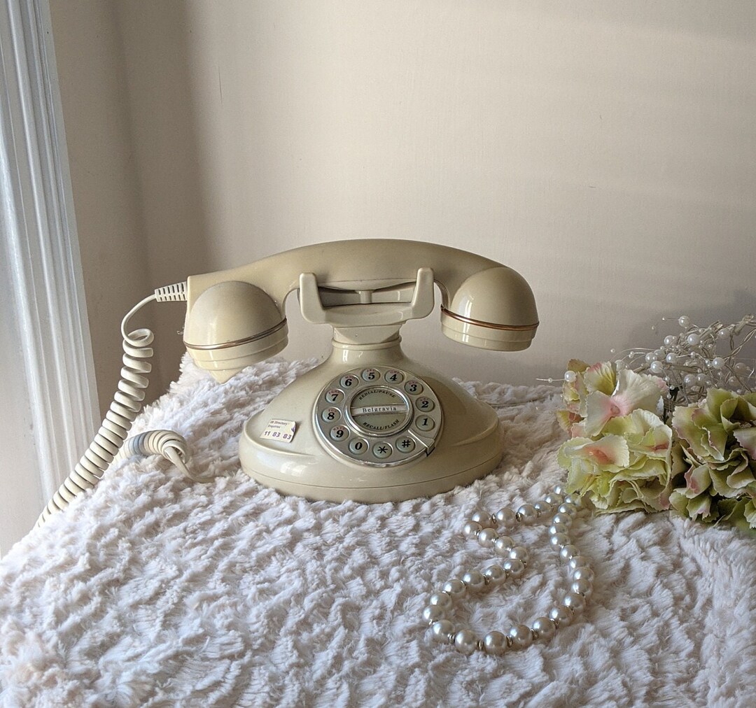 Vintage Astra Belgravia 1920s Art Deco Style Telephone, Elegant Cream ...