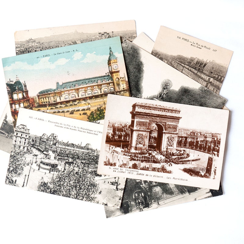 Paris Postcards - Etsy