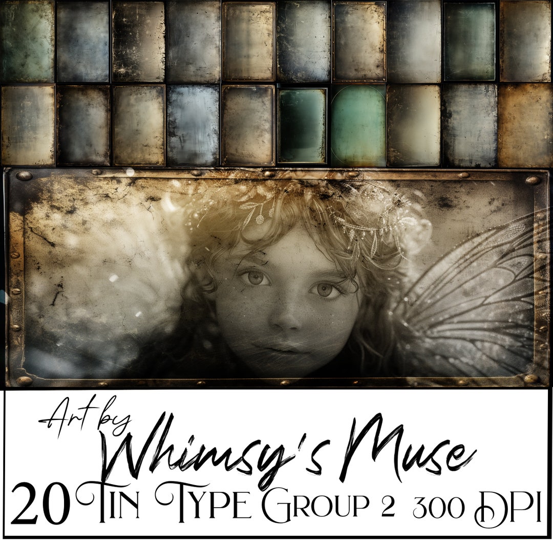 20 Tin Type Overlays, Photo Overlay, Vintage Textures, Vintage Overlays ...