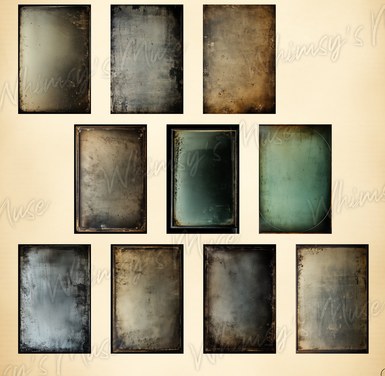 20 Tin Type Overlays, Photo Overlay, Vintage Textures, Vintage Overlays ...