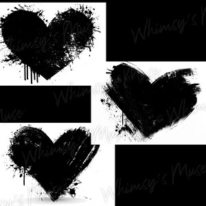 12 Heart Watercolor Overlays, Transparent Opening, Photo Overlay, Photo ...
