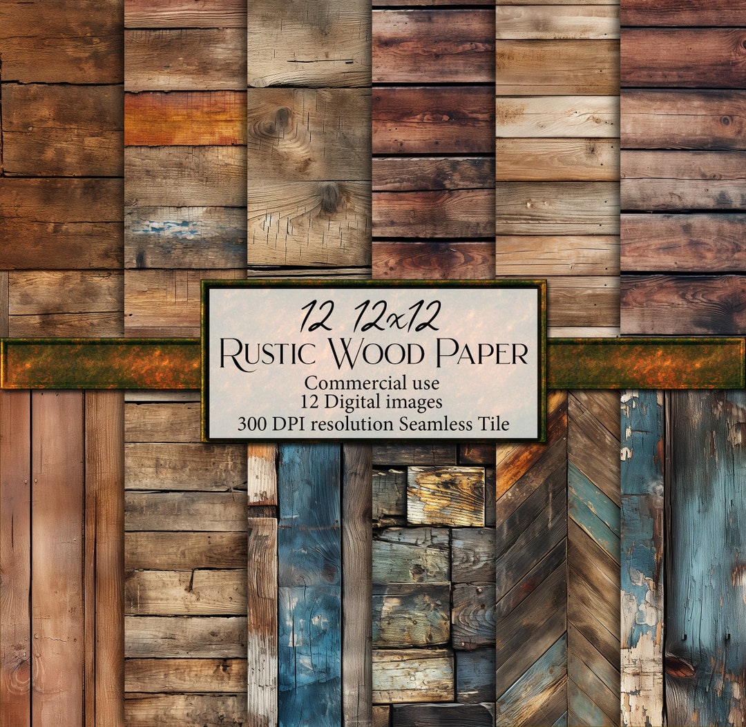 12x12 Seamless Rustic Wood Textures Are Perfect for Wedding Props ...