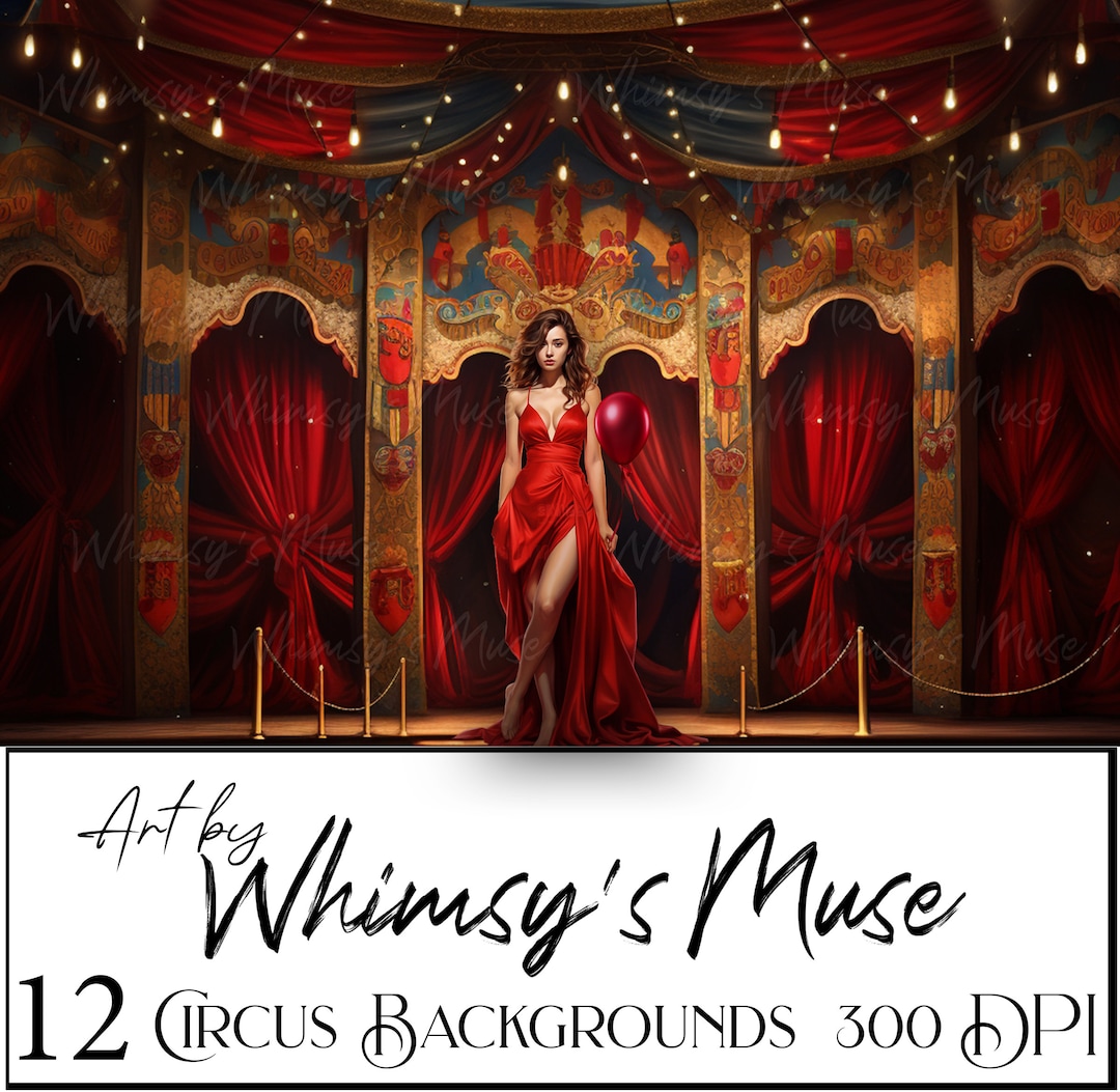 12 Digital Download Printable Circus Background, Personal and ...