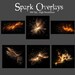 30 Spark and Fire Overlays, Magic Overlays, Photo Overlay, Photo ...