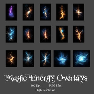 40 Magic Energy Overlays, Magic Orbs Overlays, Photo Overlay, Photo ...