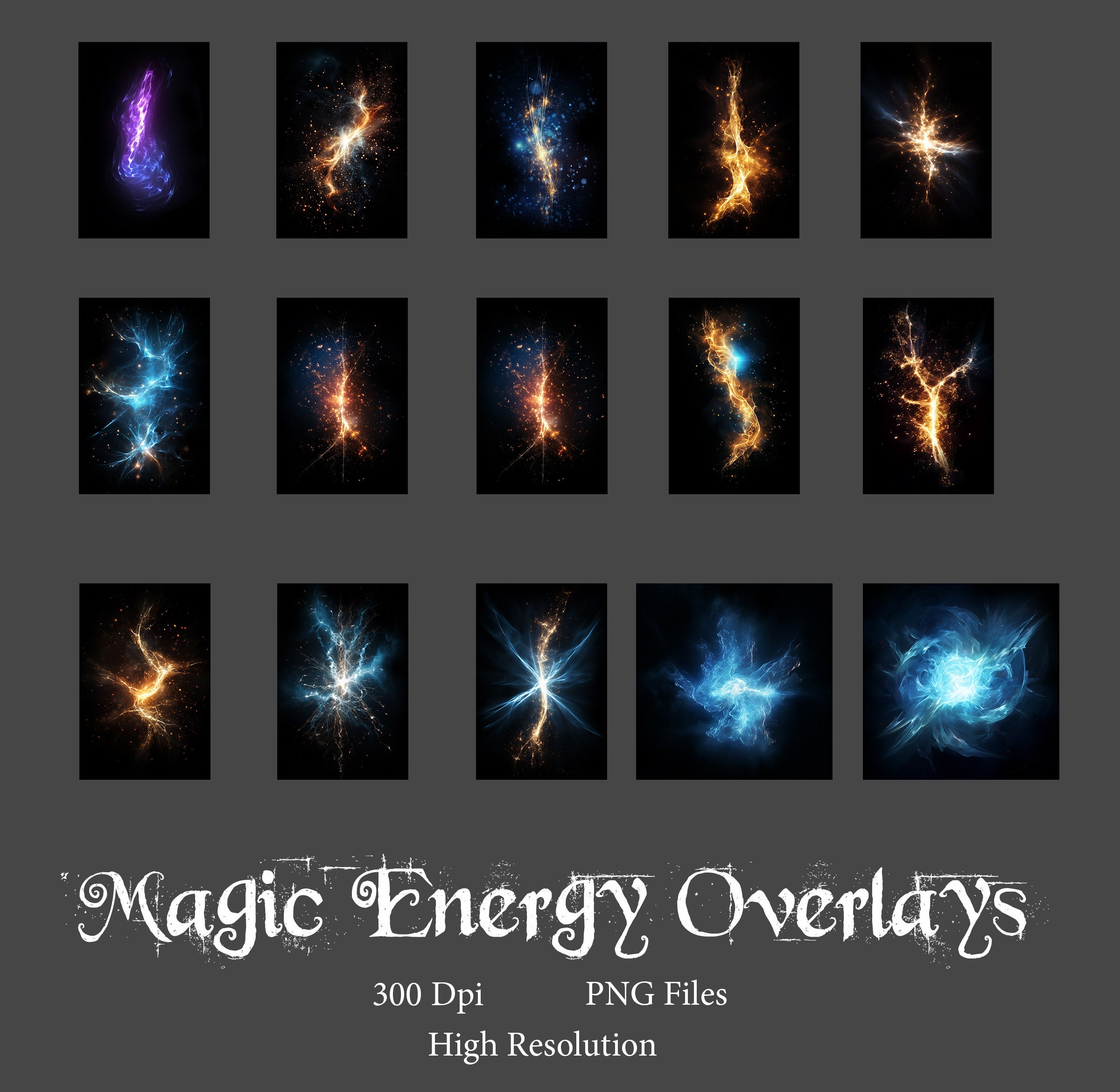 40 Magic Energy Overlays, Magic Orbs Overlays, Photo Overlay, Photo ...