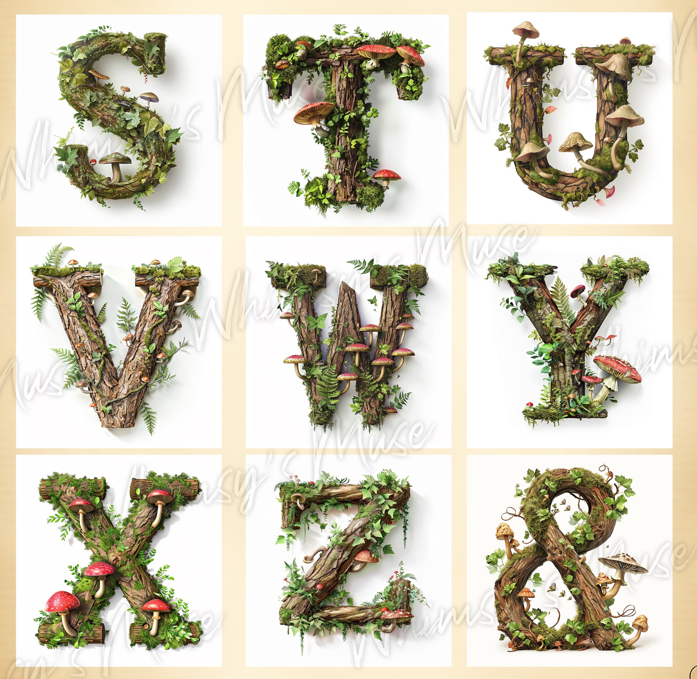 26 Magical Alphabet Letters, Fantasy Letters, Transparent Background ...