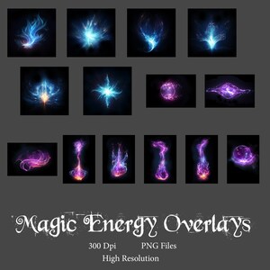 40 Magic Energy Overlays, Magic Orbs Overlays, Photo Overlay, Photo ...