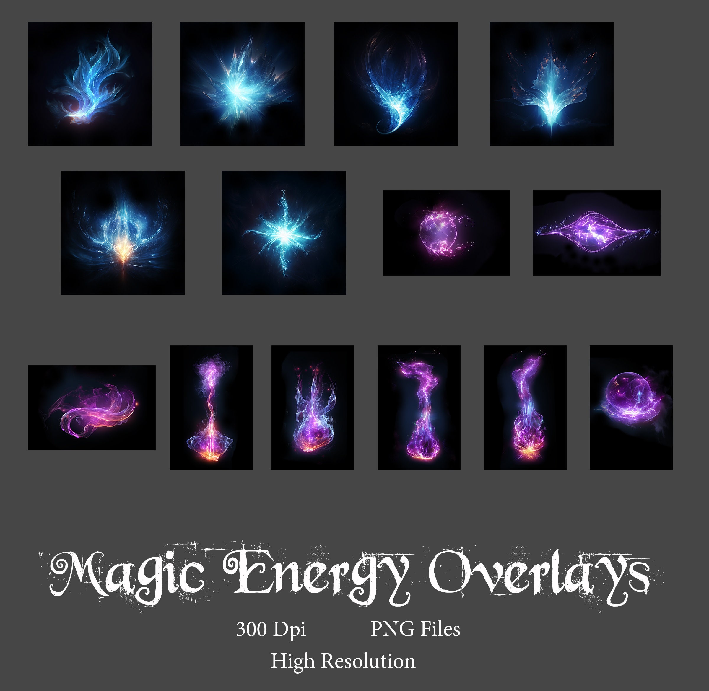 40 Magic Energy Overlays, Magic Orbs Overlays, Photo Overlay, Photo ...