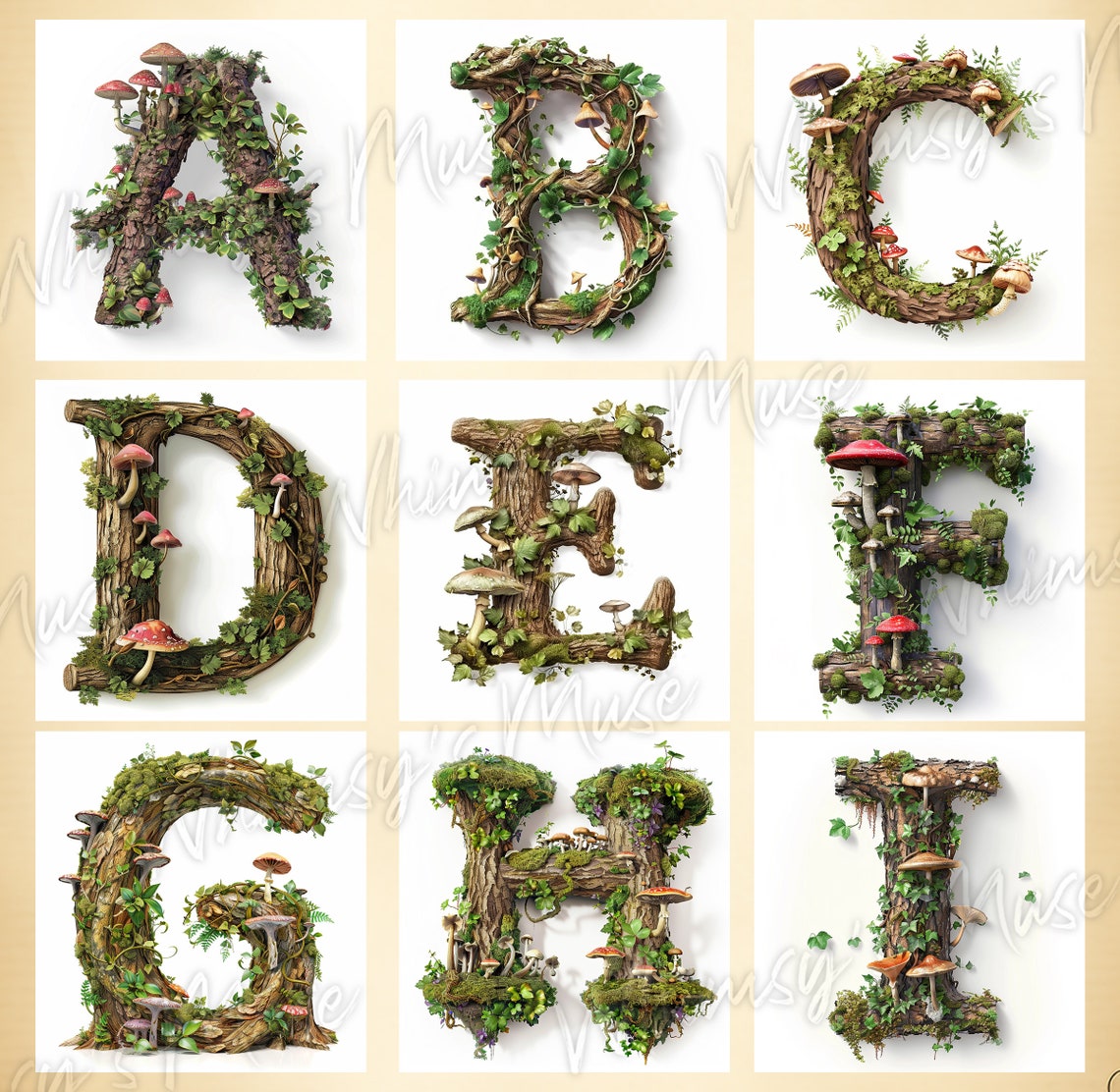 26 Magical Alphabet Letters, Fantasy Letters, Transparent Background ...