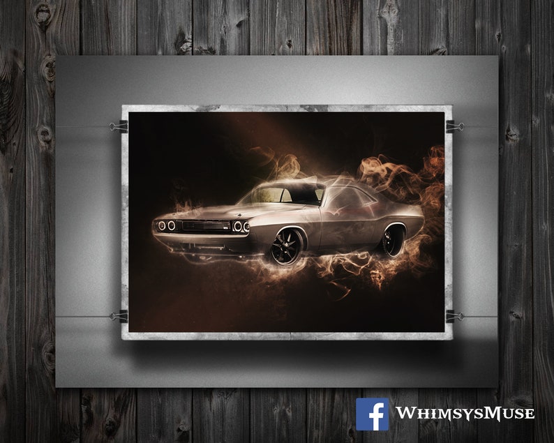 Digital Custom Car Portrait Man Cave Turn Your Photo Into - Etsy