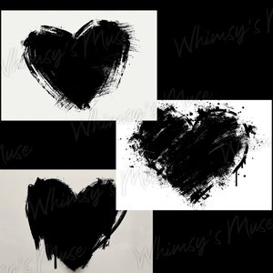 12 Heart Watercolor Overlays, Transparent Opening, Photo Overlay, Photo ...