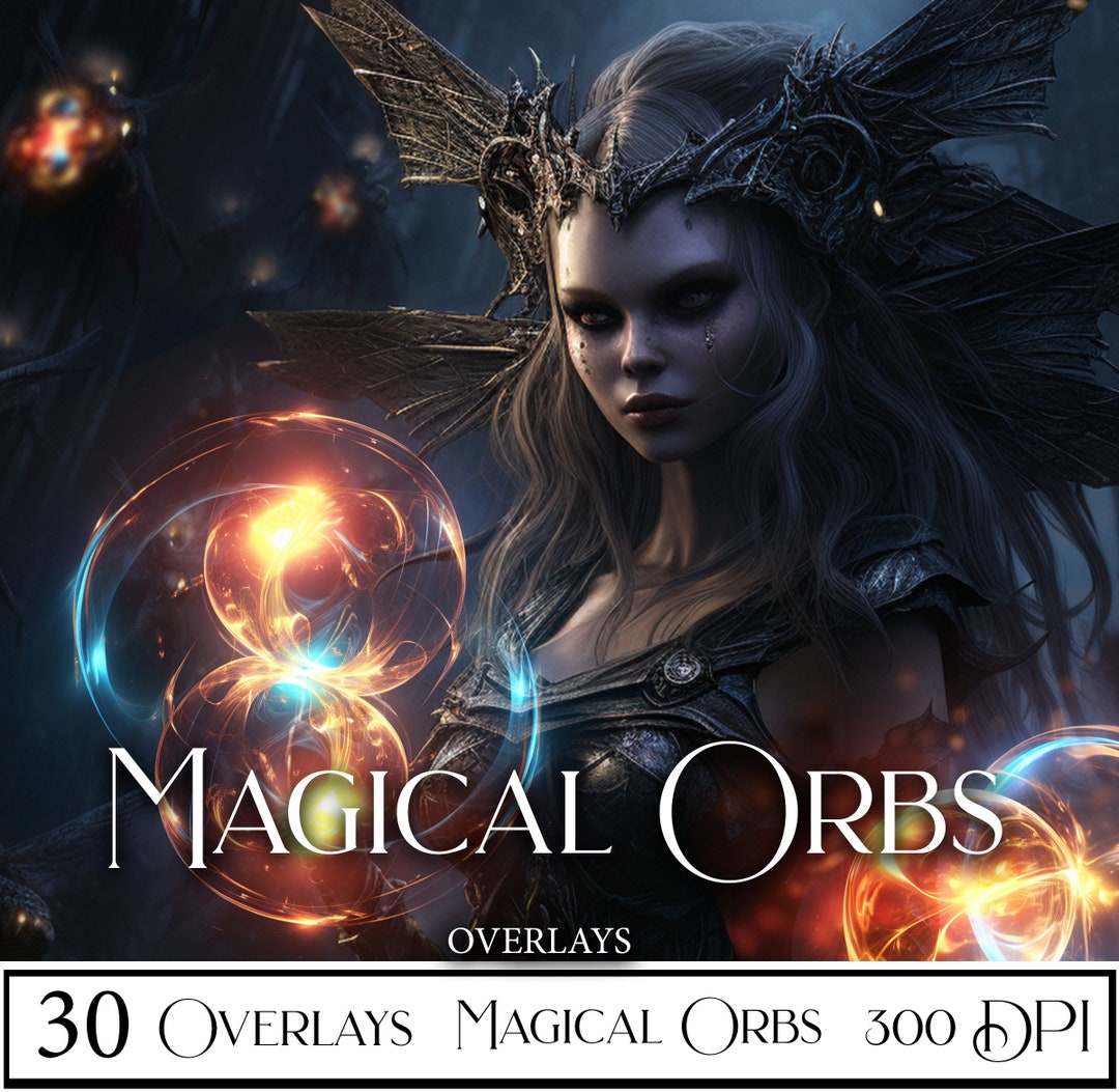 30 Magic Ball Overlays, Magic Orbs Overlays, Photo Overlay, Photo ...
