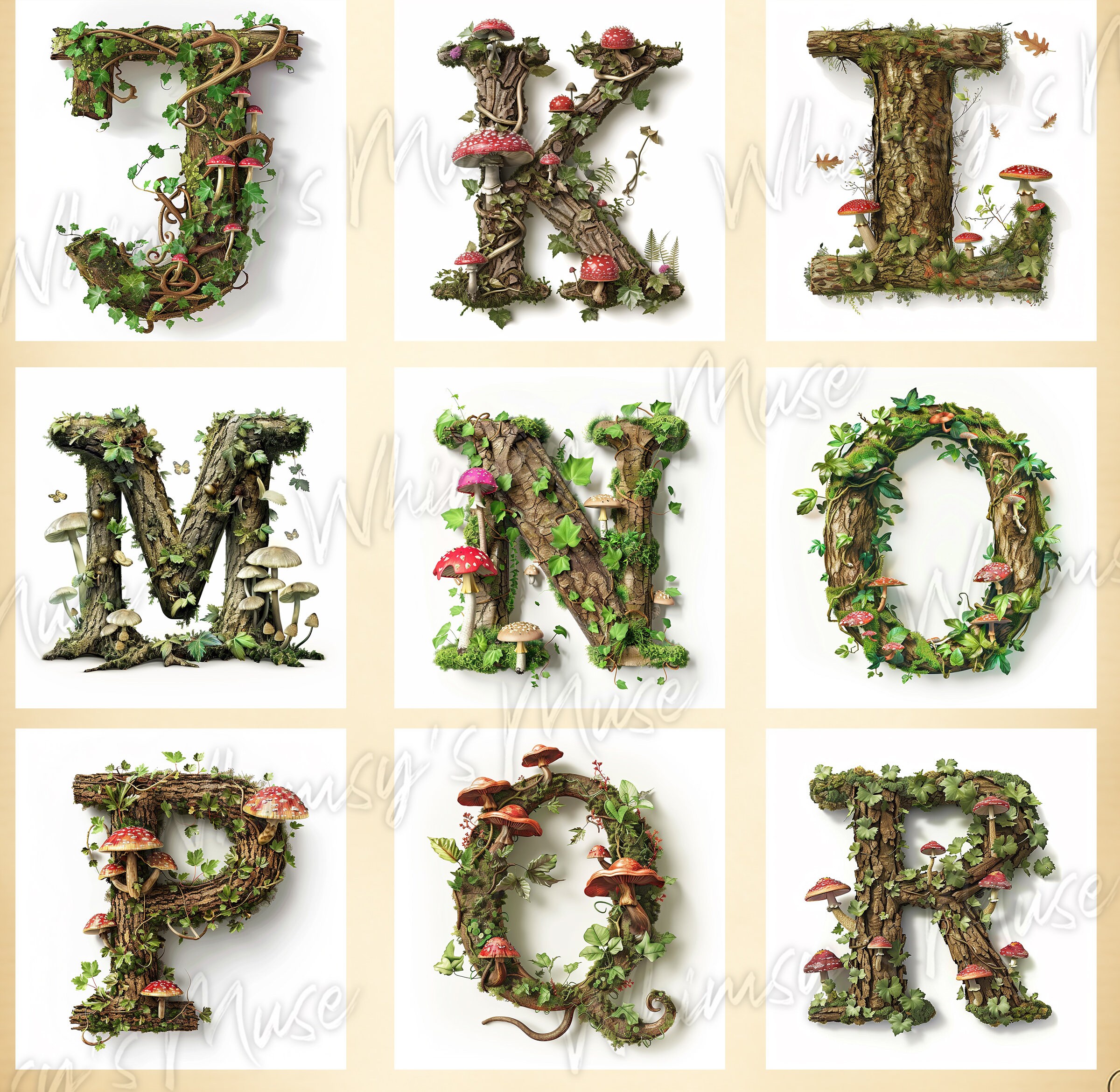26 Magical Alphabet Letters, Fantasy Letters, Transparent Background ...