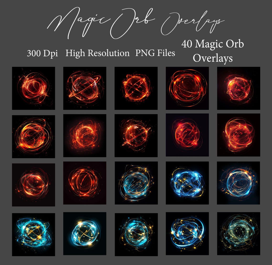 40 Magic Energy Overlay Magic Orbs Overlay Photoshop Photo Overlay ...