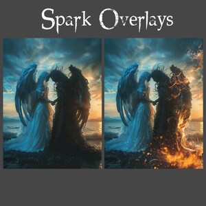 30 Spark and Fire Overlays, Magic Overlays, Photo Overlay, Photo ...