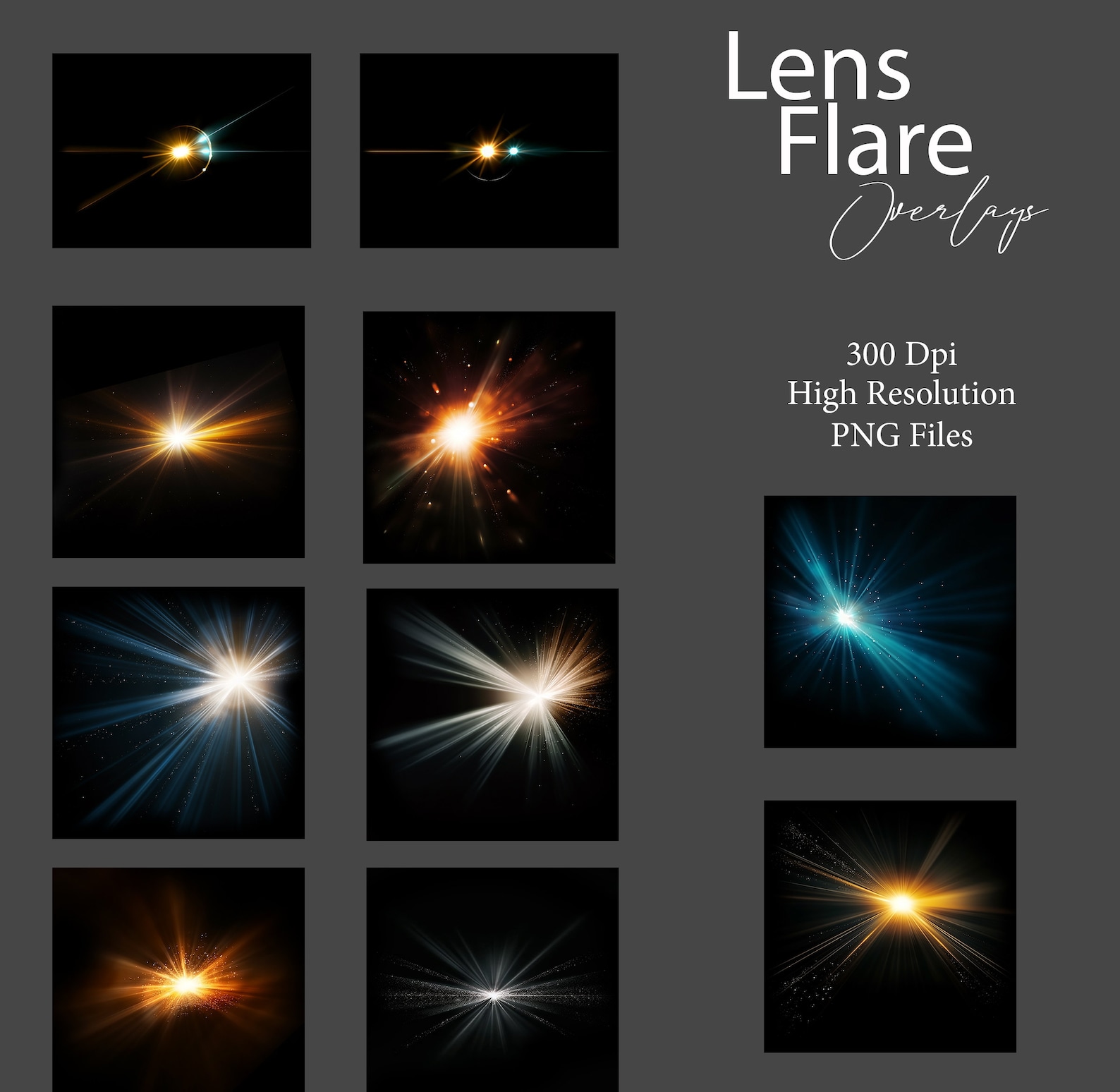30 Len Flares Overlays, Flare Overlays, Photo Overlay, Photo Editing ...