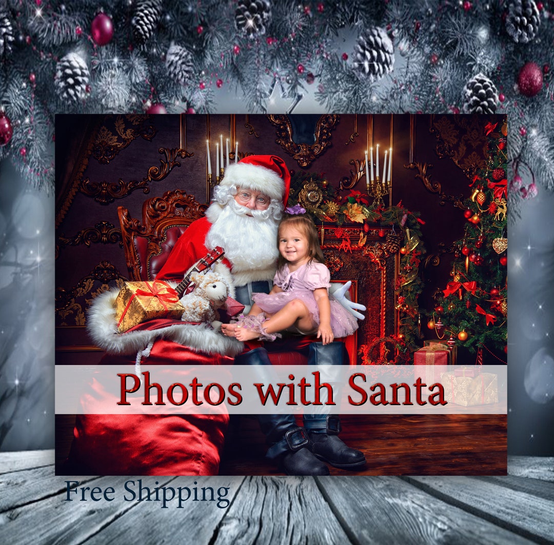 Custom Santa Photo. Covid Safe Santa Photo. First Santa Photo - Etsy
