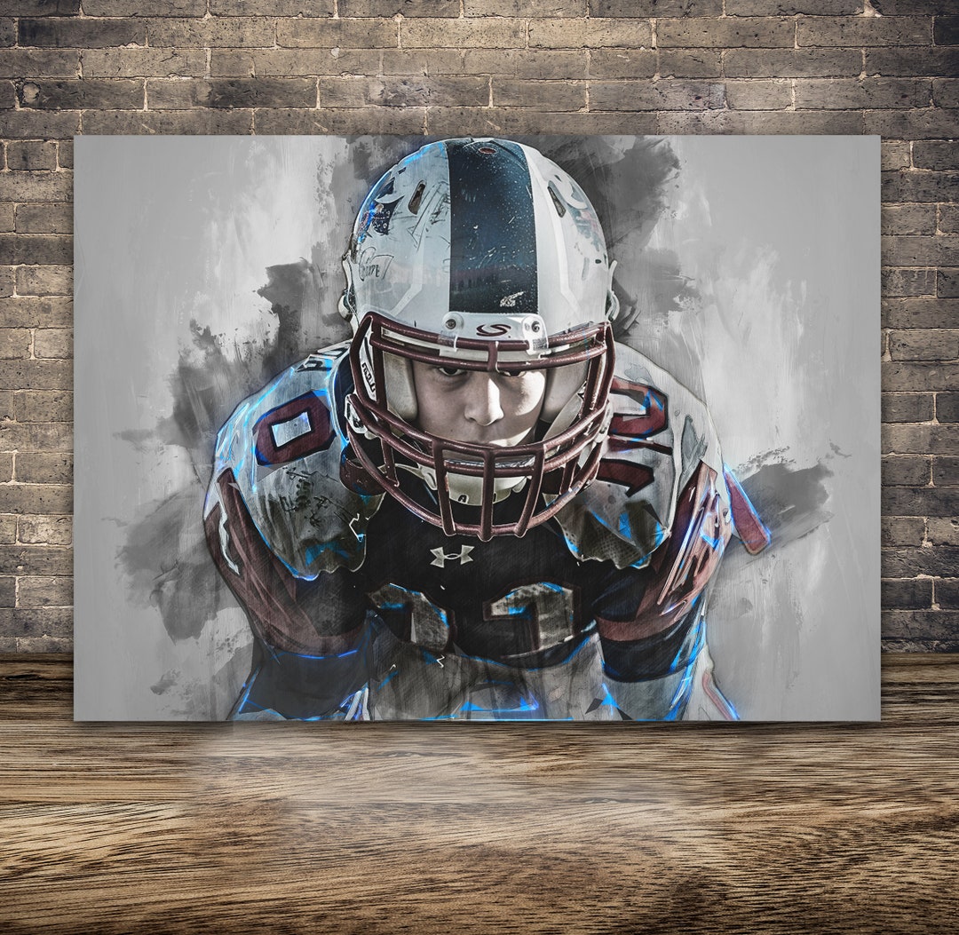 Custom Photo, Custom Football Poster, Digital Sport Gift, Sport Gift ...