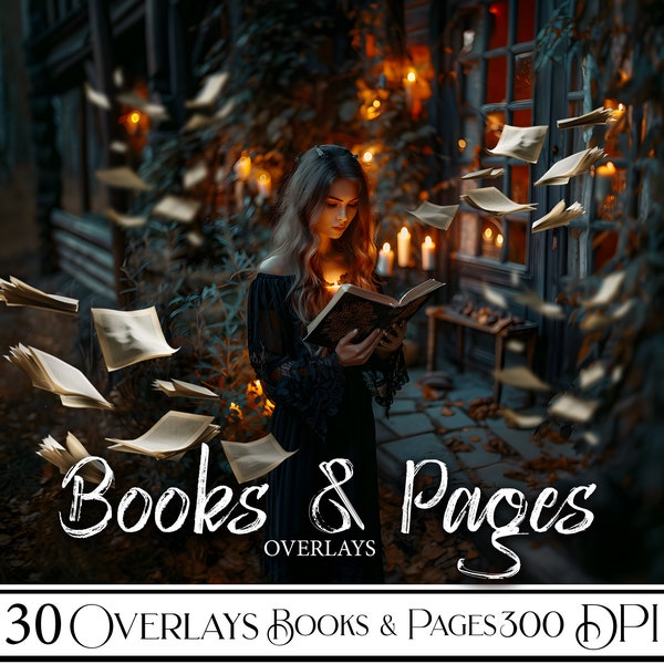 Book Overlay Pages - Etsy