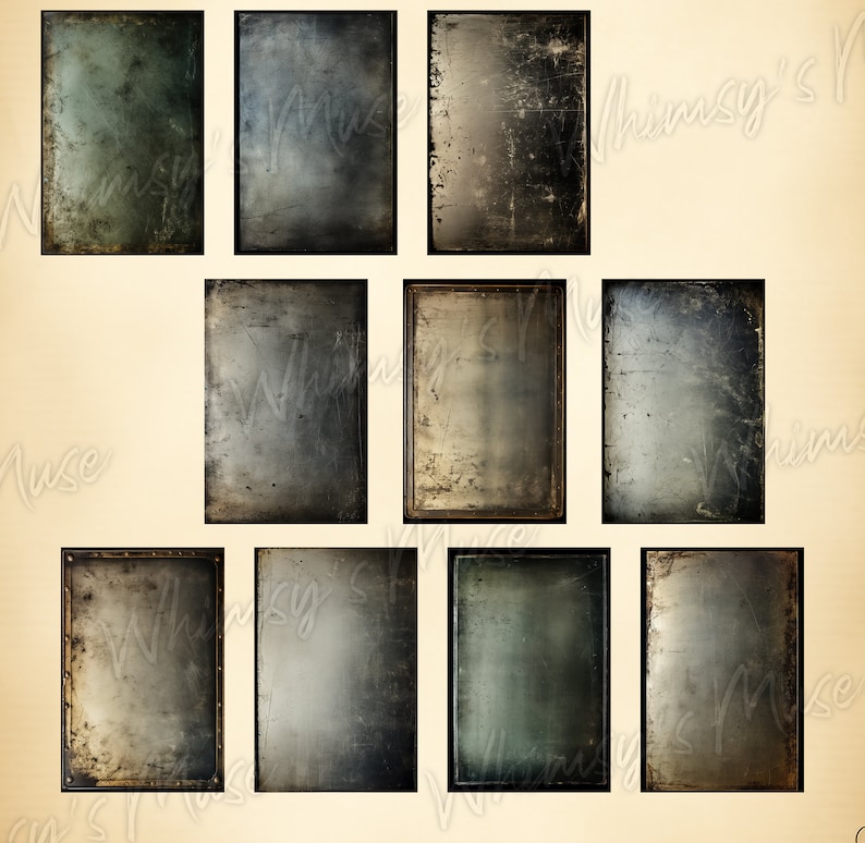20 Tin Type Overlays, Photo Overlay, Vintage Textures, Vintage Overlays ...