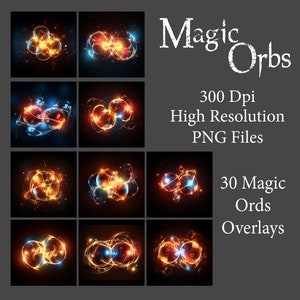 30 Magic Ball Overlays, Magic Orbs Overlays, Photo Overlay, Photo ...