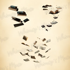 30 Book and Pages Overlays, Floating Pages Overlays, Photo Overlay ...