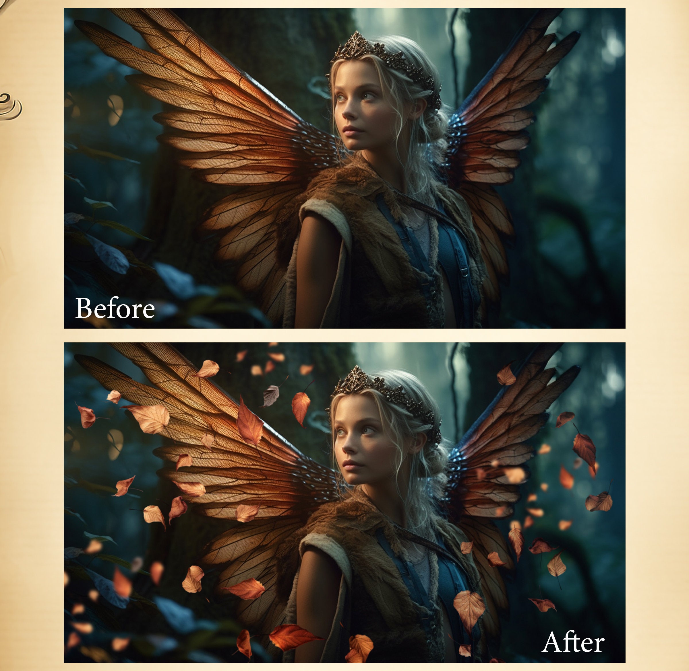 20 Foating Leaf Overlays, Leaf Overlays, Photo Overlay, Photo Editing ...