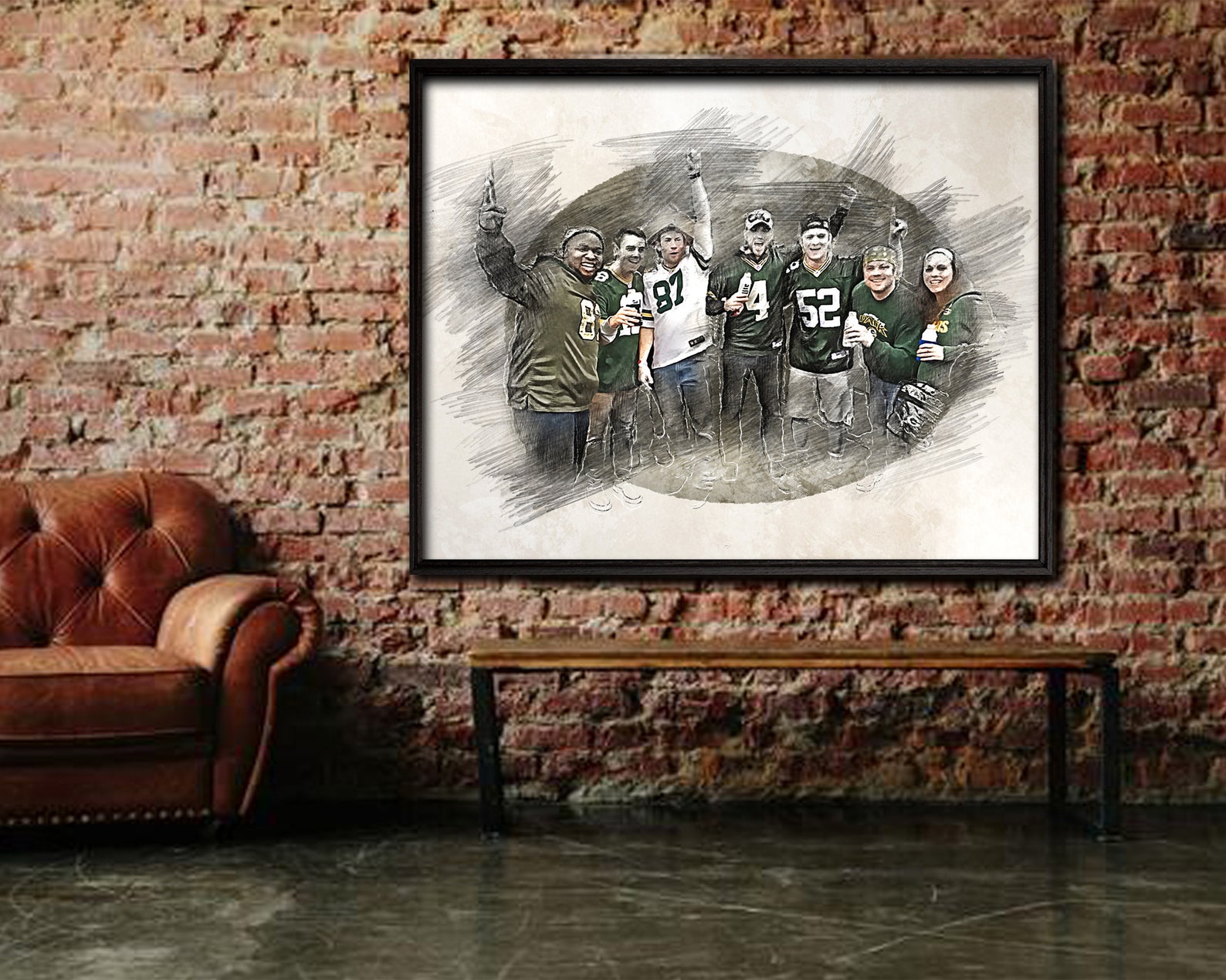 Packers Poster Green Bay Packers Canvas Print Sports Art - Etsy