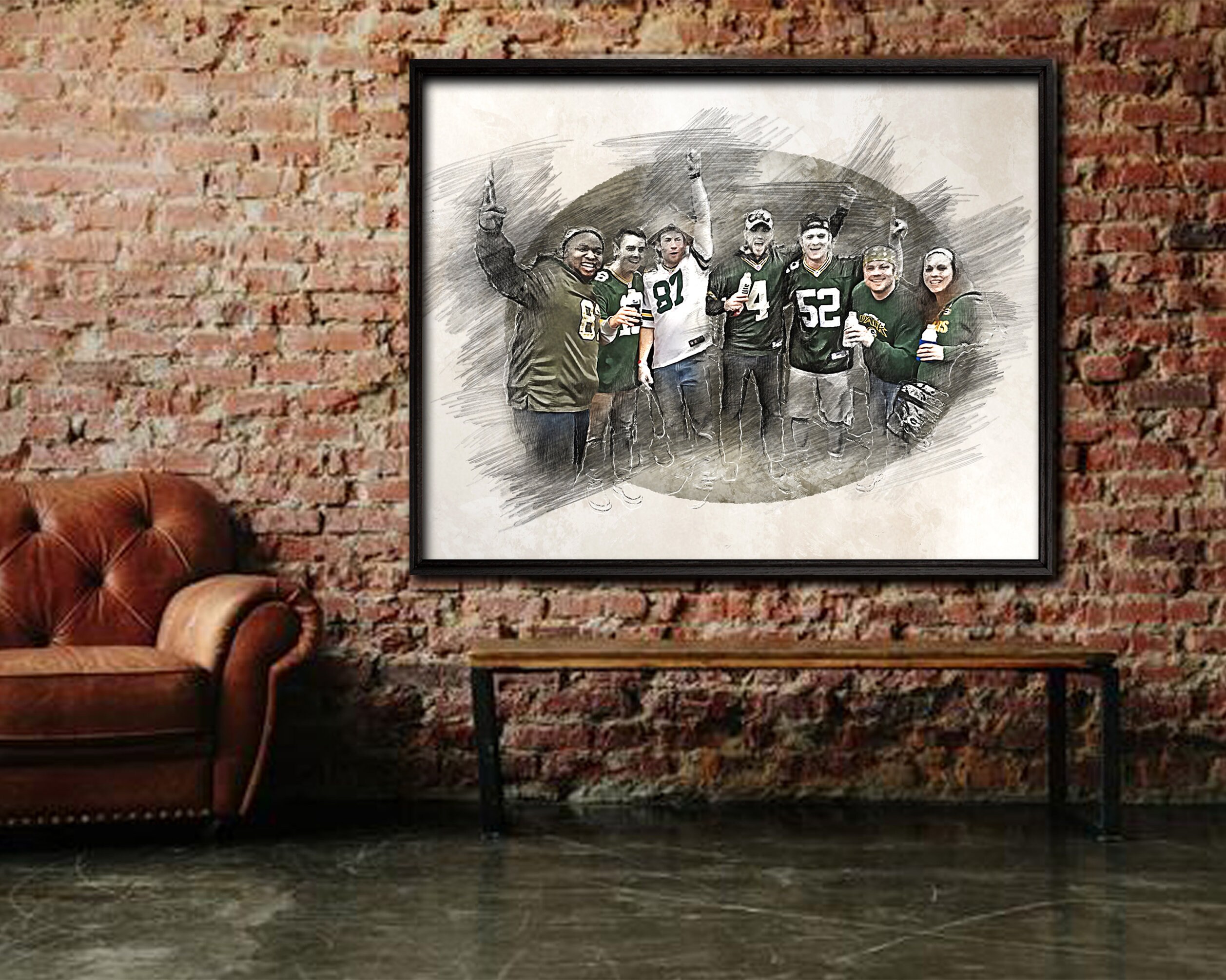 Packers Poster Green Bay Packers Canvas Print Sports Art | Etsy